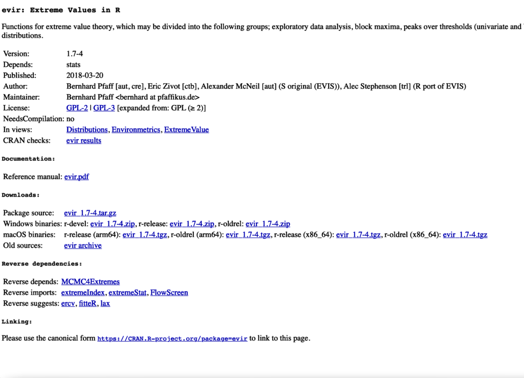 極値理論 - 市場をでっさん
