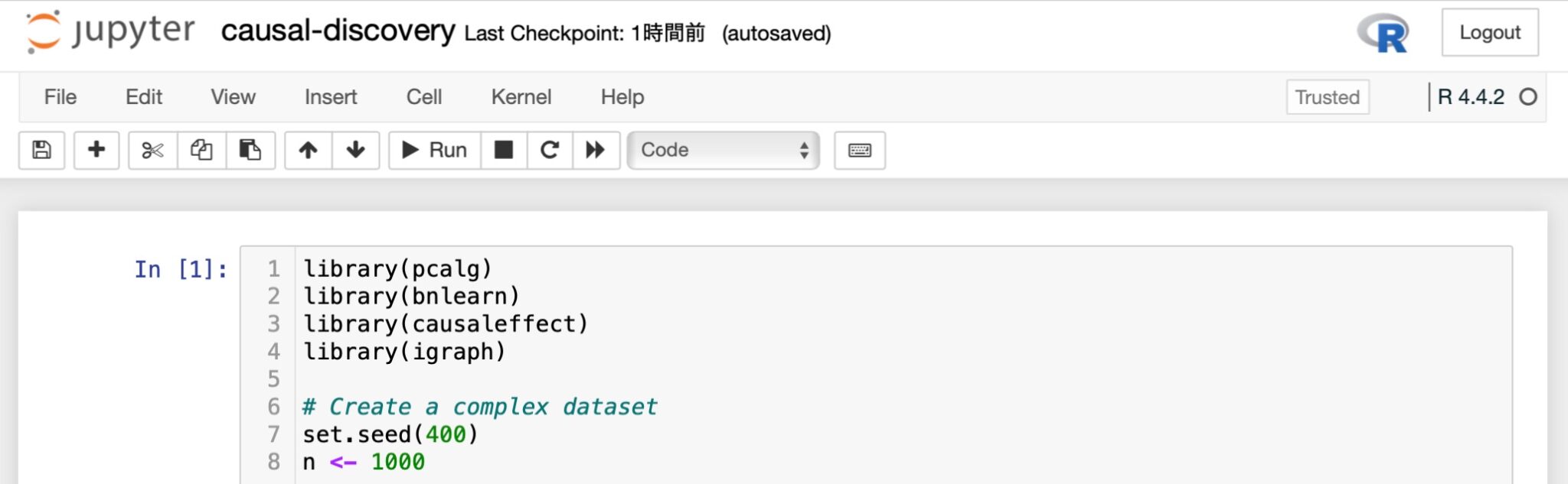 JupyterノートブックでRを使う方法 - 市場をでっさん